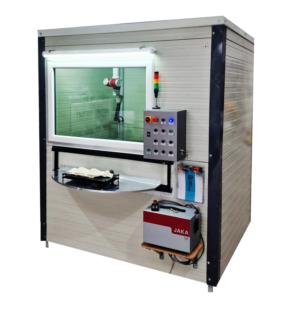 Robot Industries RICOB12ZU Automatic cutting cell with cobot - JAKA Zu12 | robotindustries.com